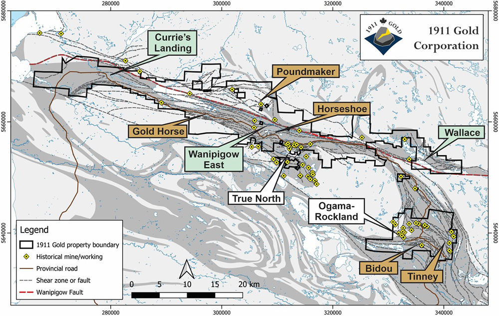 1911 Gold: Rice Lake Exploration Properties